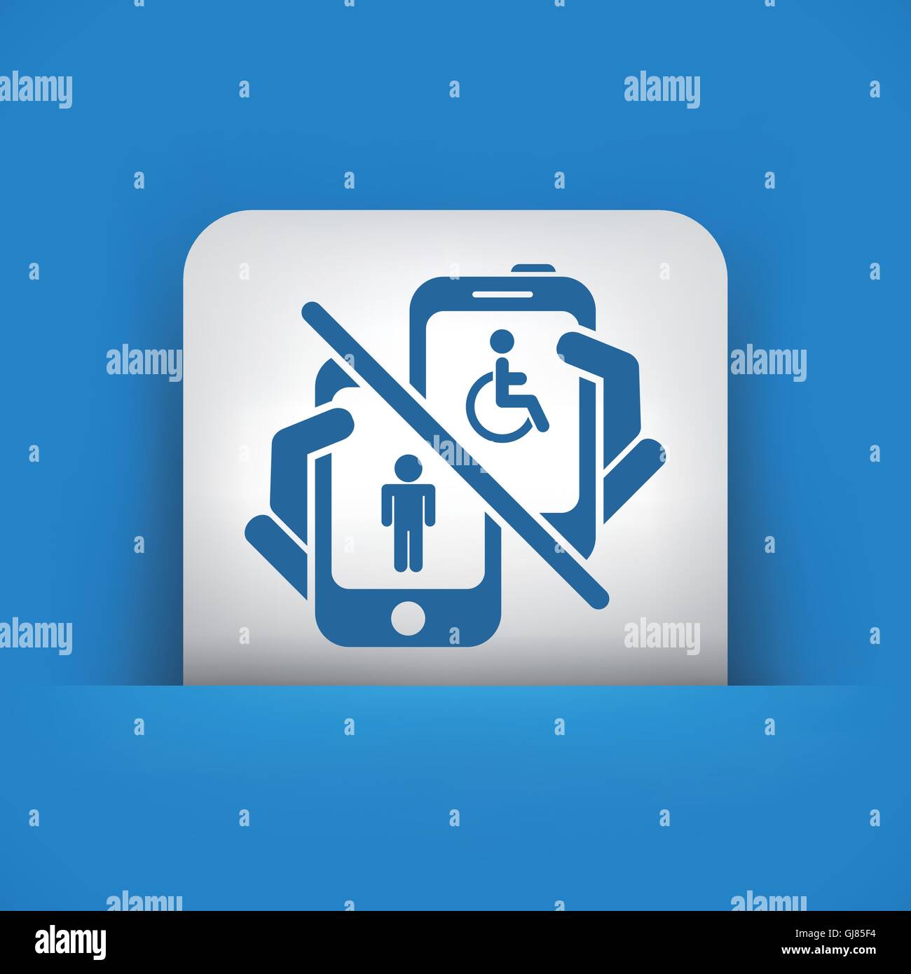 Disabled social network Stock Vector Image & Art - Alamy