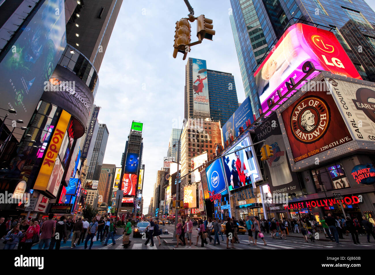 Manhattan at Times Square in New York Stock Photo - Alamy