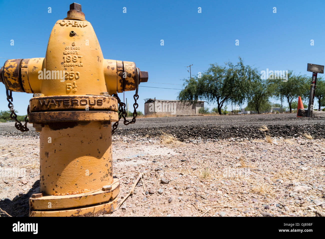 A fire hydrant in Gila Bend Southern Arizona USA Stock Photo - Alamy