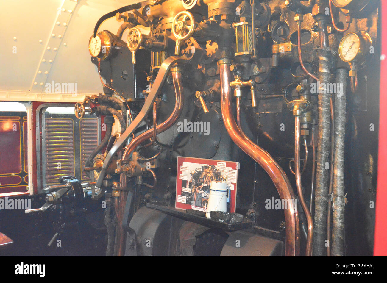 Steam locomotive footplate steam museum hi-res stock photography and ...