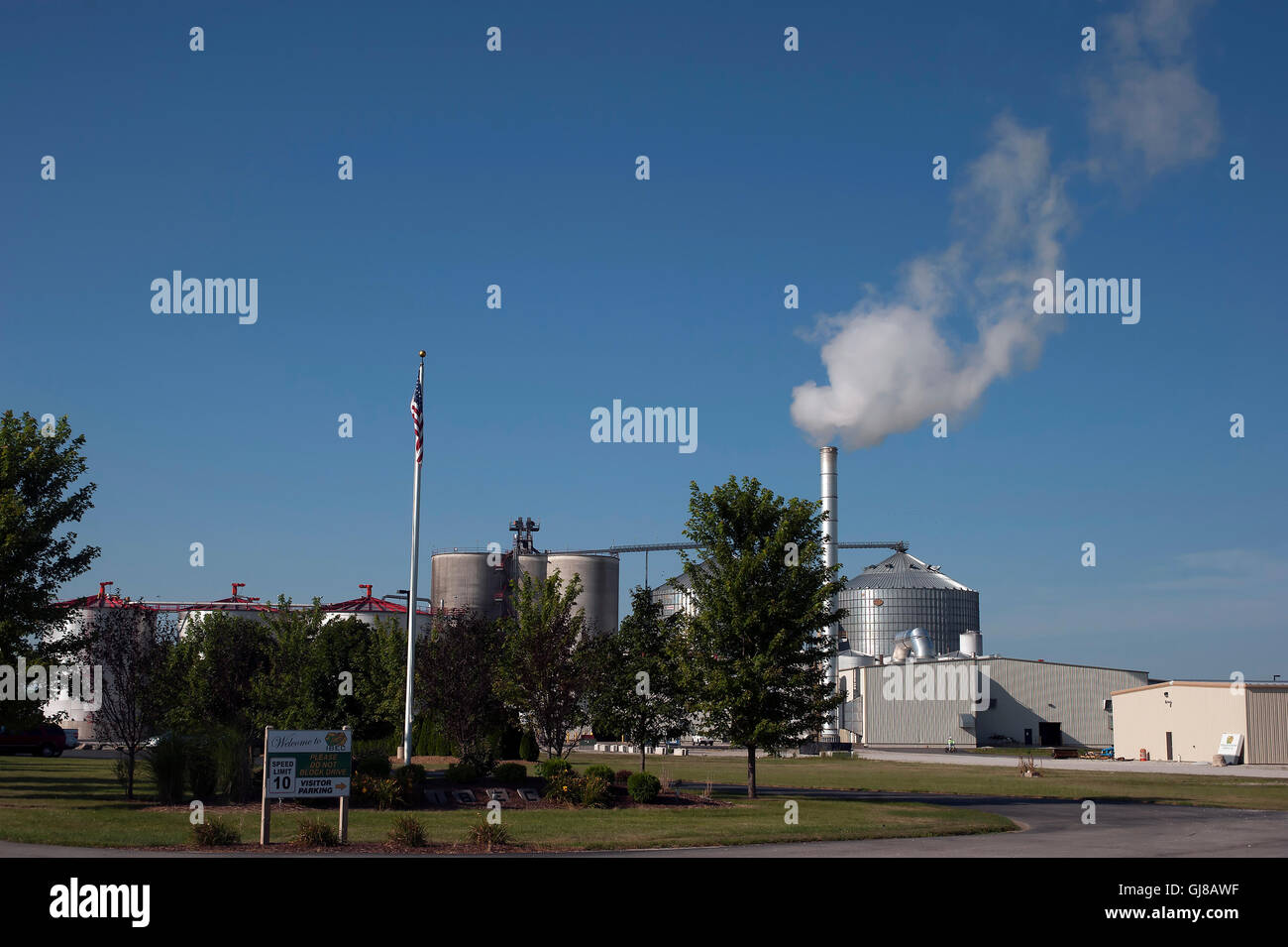 Biodiesel plant producing unleaded petrol from soy beans, Rensselaer ...