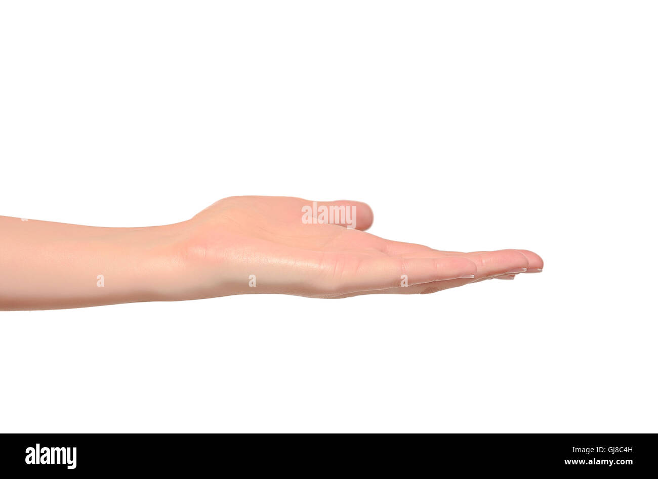 Woman open hand outstretched arm hi-res stock photography and images ...