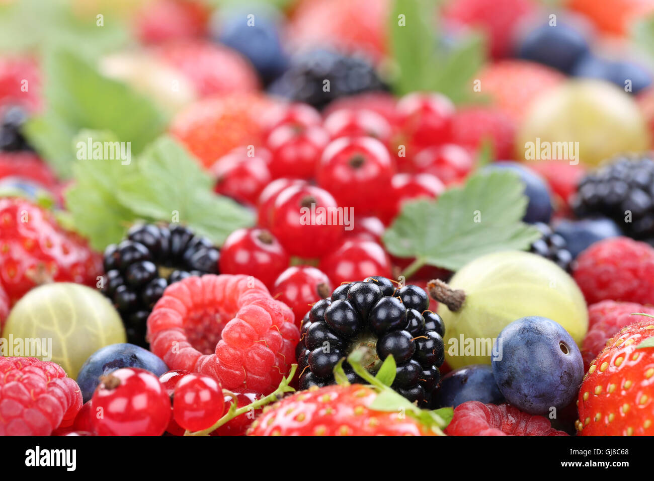Berry fruits berries collection strawberries, blueberries raspberries ...
