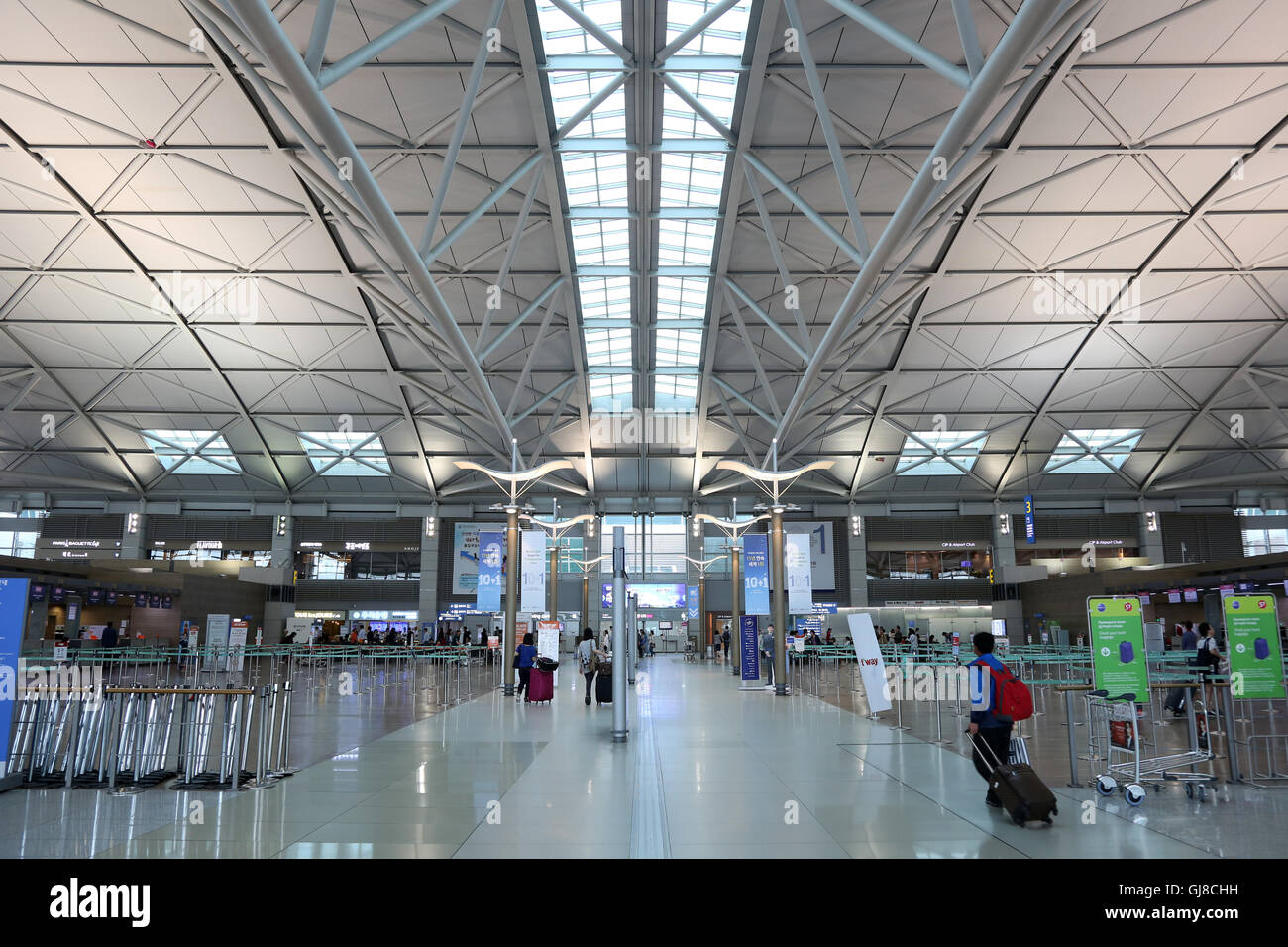 Incheon, South Korea - May 24, 2016: Terminal of Seoul Incheon ...