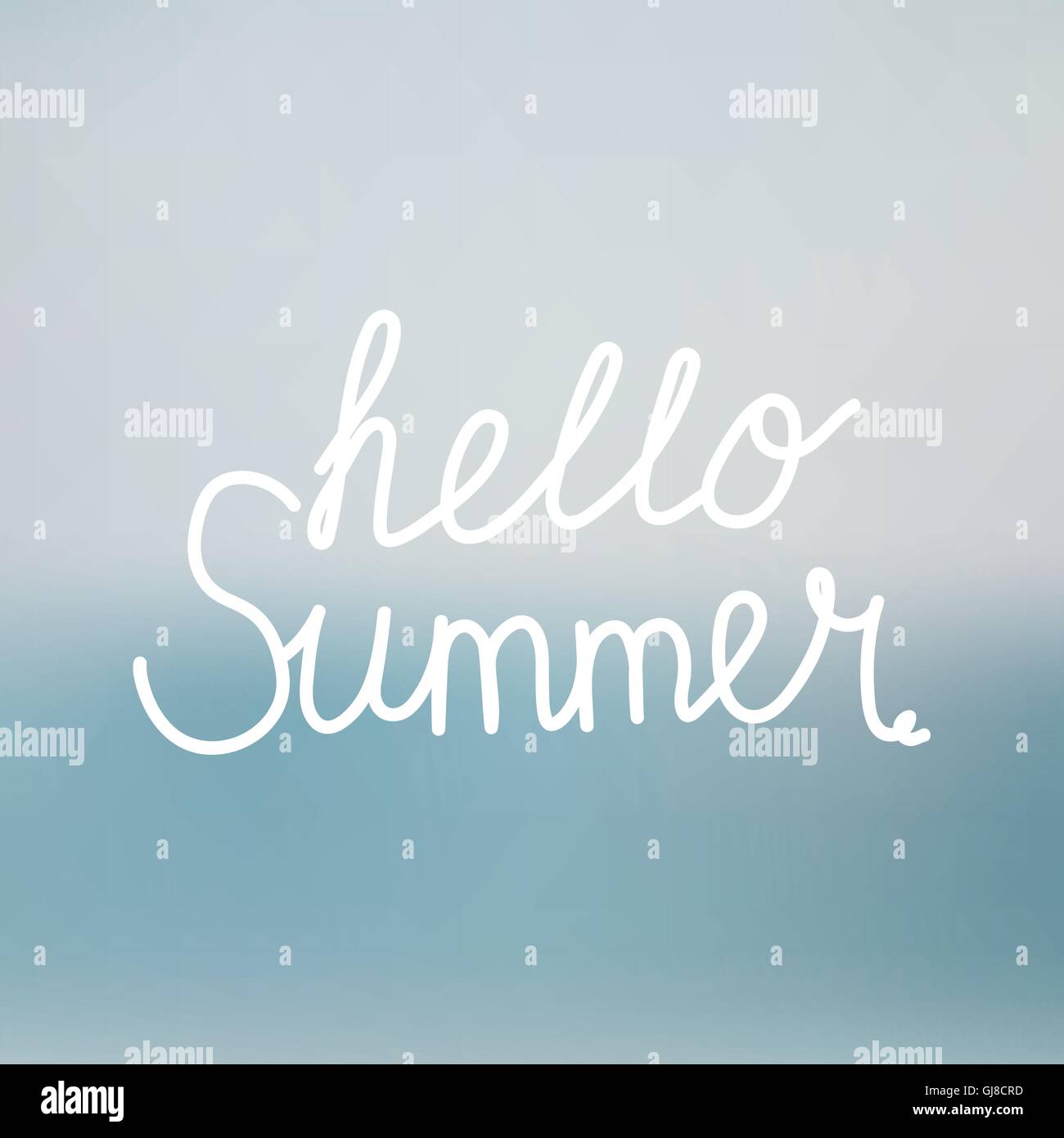 Inscription hello sea on background of ocean Stock Vector Image & Art ...