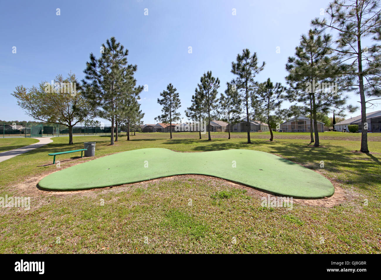 A nice Putting Green for Golf Practice Stock Photo - Alamy