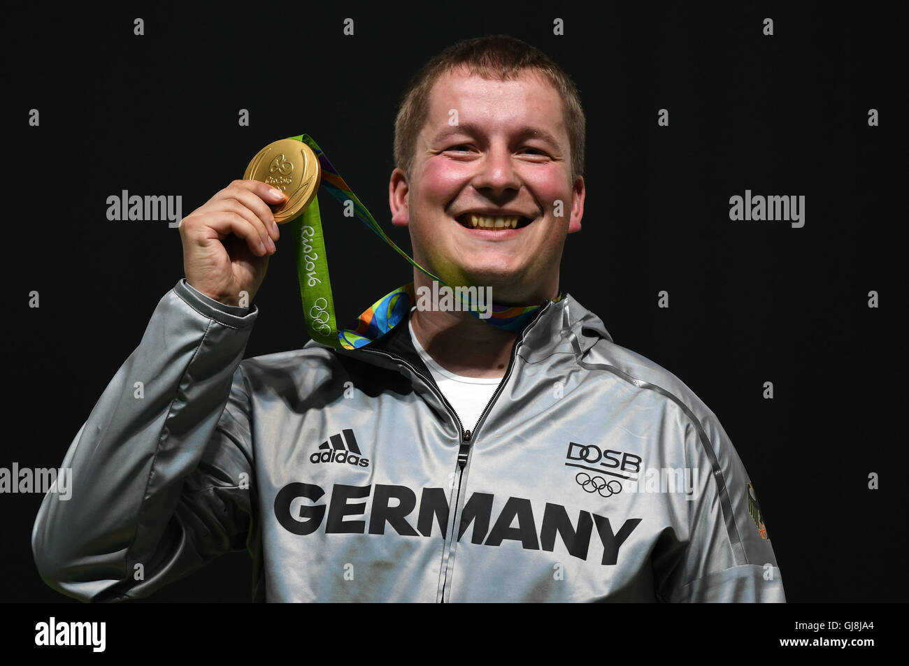 Rio De Janeiro, Brazil. 13th Aug, 2016. Gold medalist Germany's ...