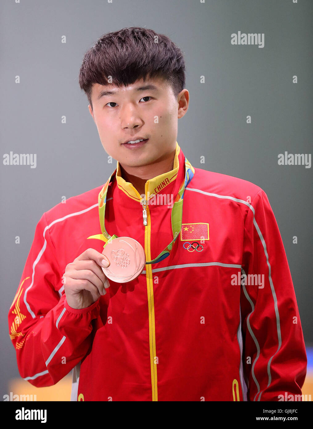 Rio De Janeiro, Brazil. 13th Aug, 2016. Bronze medalist China's Li ...