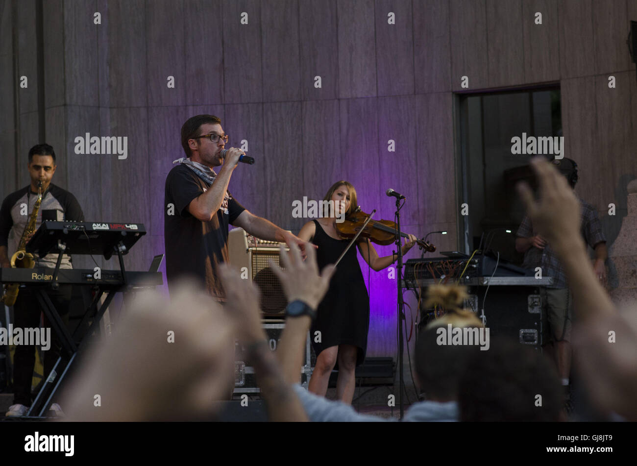 Denver, Colorado, USA. 12th Aug, 2016. On Friday, August 12, local band ...