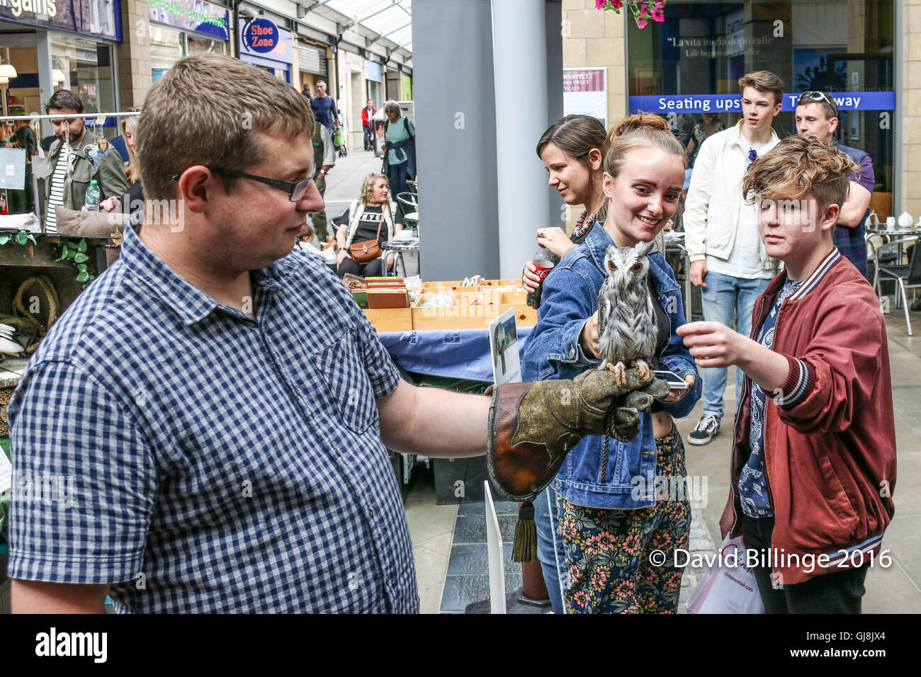 Lancaster, UK. 13th Aug, 2016. Market gate Shopping Centre, Lancaster ...