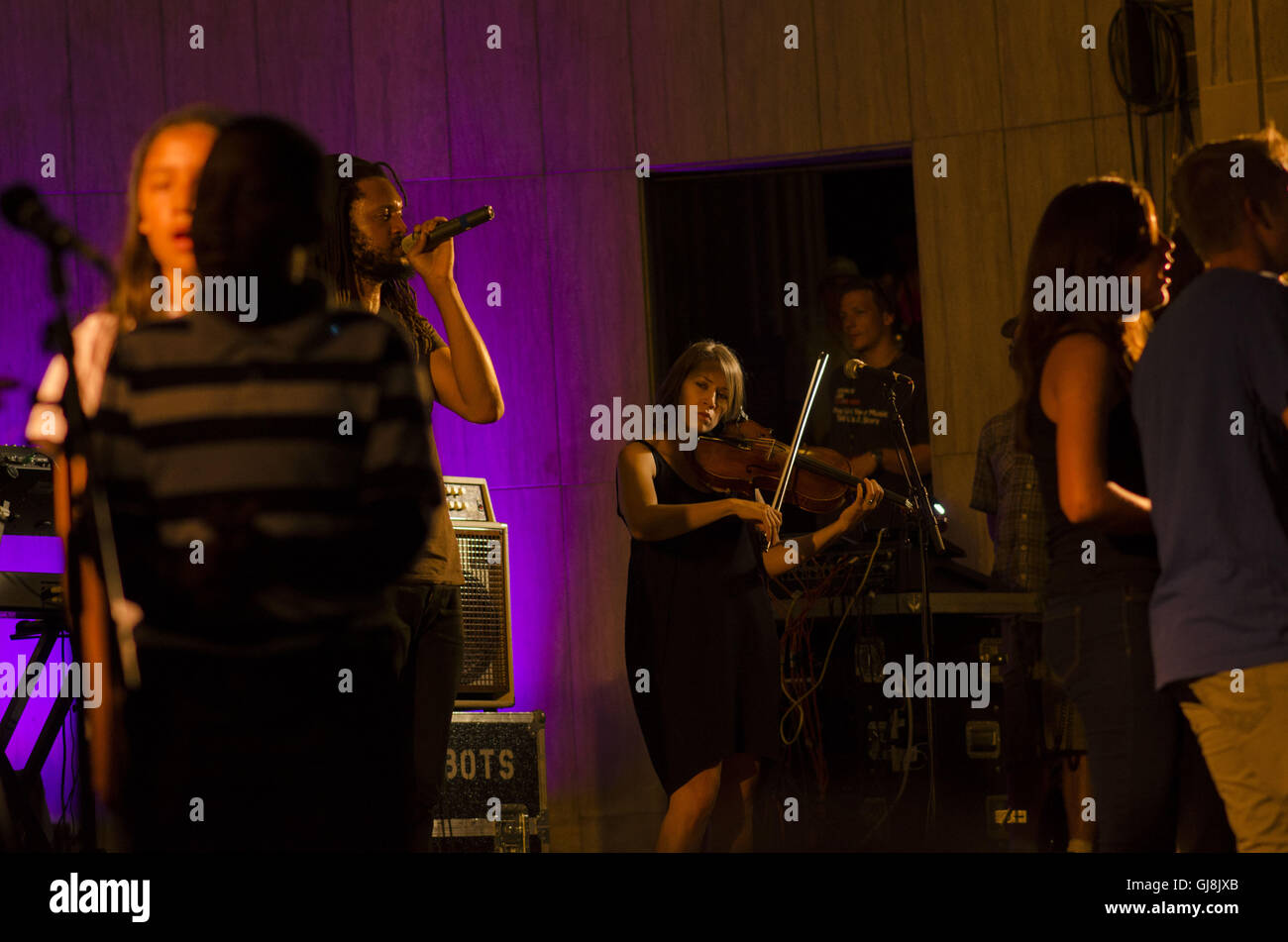Denver, Colorado, USA. 12th Aug, 2016. On Friday, August 12, local band ...