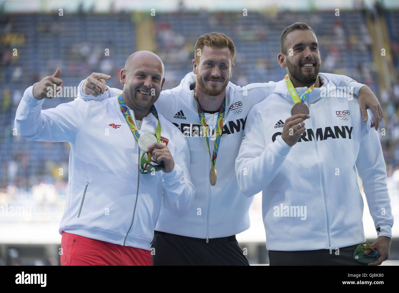 Rio De Janeiro, Brazil. 13th Aug, 2016. Gold medalist Germany's ...