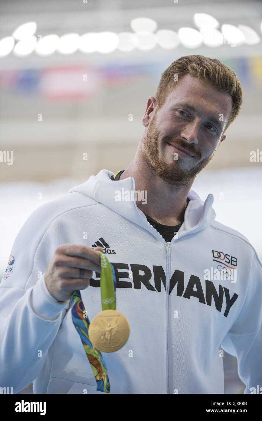 Rio De Janeiro, Brazil. 13th Aug, 2016. Gold medalist Germany's ...