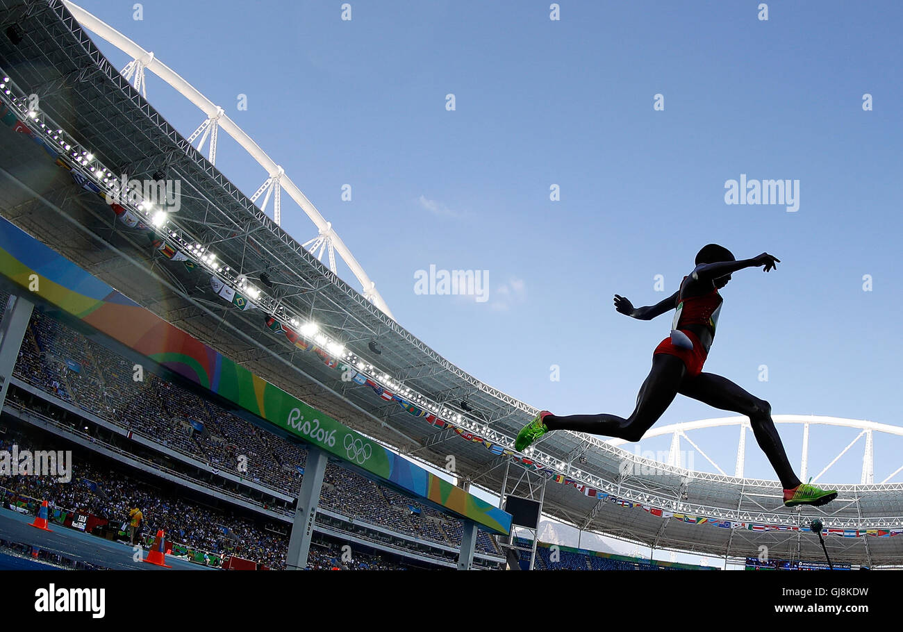 Rio De Janeiro, Brazil. 13th Aug, 2016. Bahrain's Ruth Jebet competes ...