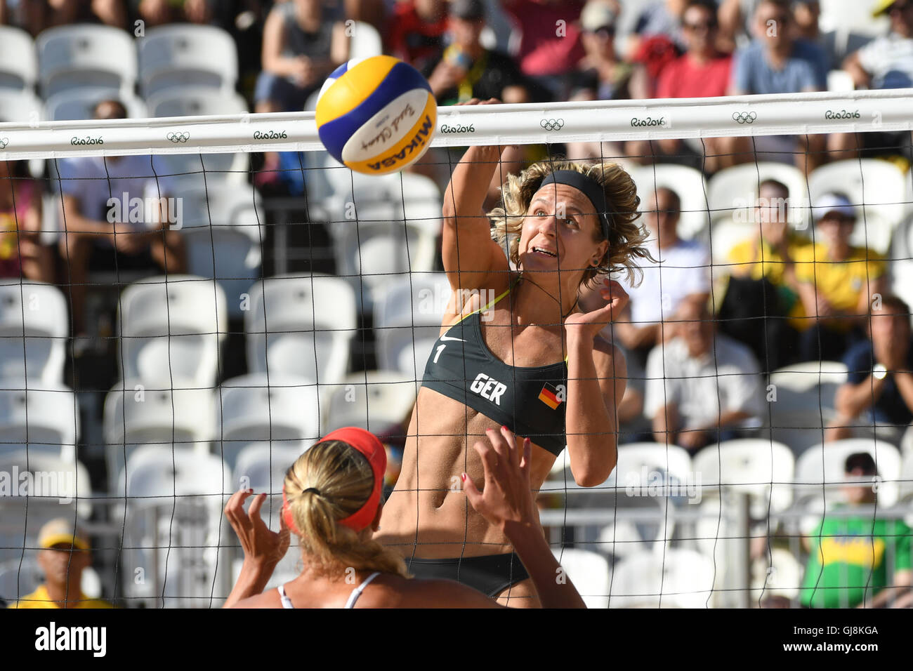 Rio de Janeiro, Brazil. 13th Aug, 2016. Laura Ludwig of Germany in ...