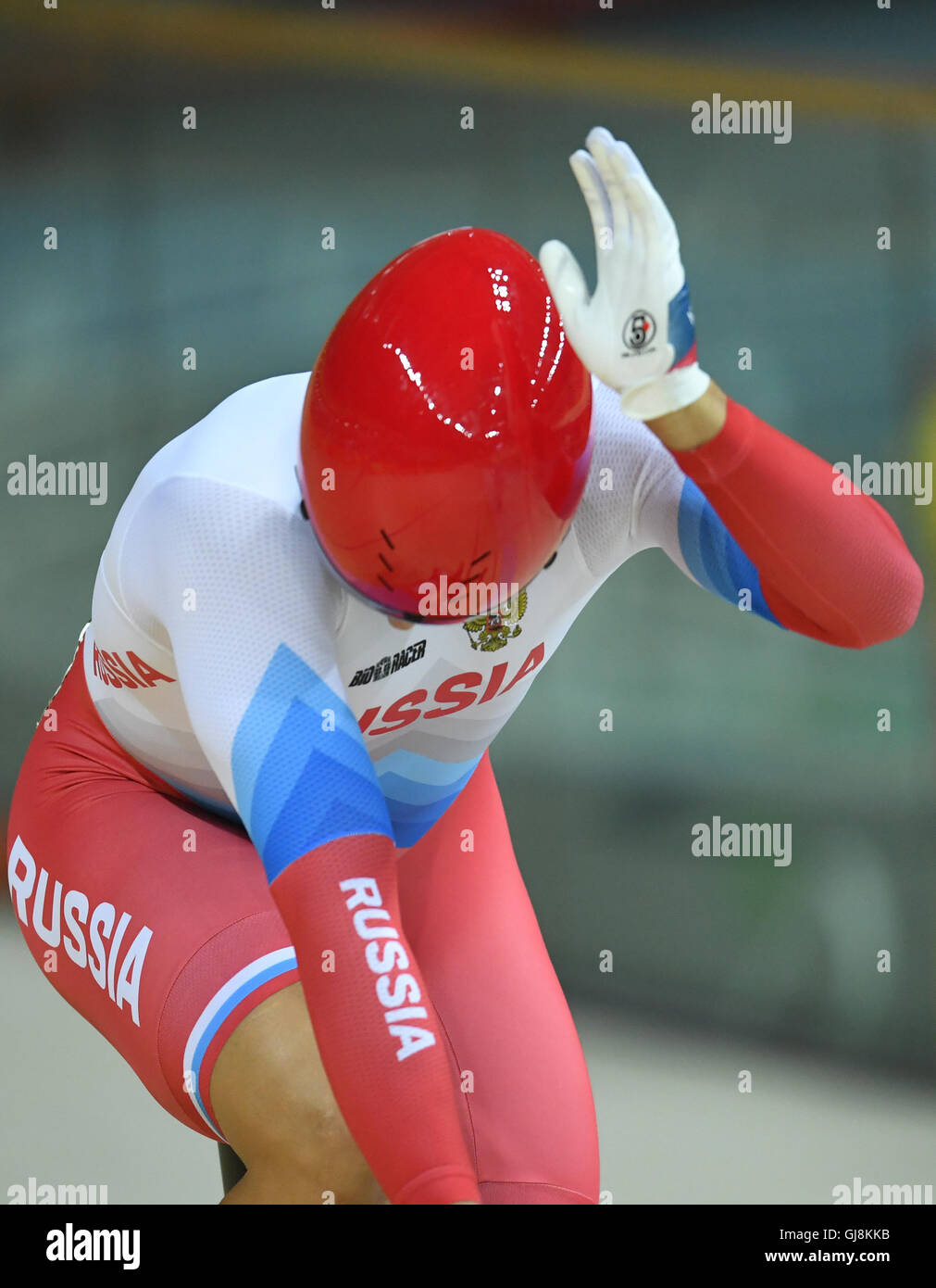 Rio de Janeiro, Brazil. 13th Aug, 2016. Denis Dmitriev of Russia reacts ...