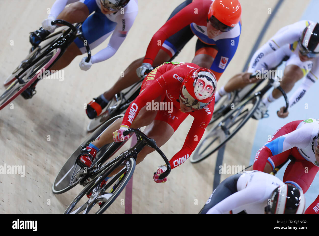 Rio De Janeiro, Brazil. 13th Aug, 2016. China's Zhong Tianshi (front ...