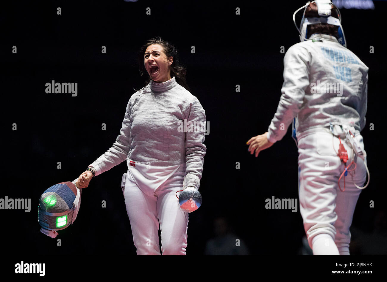 Rio de Janeiro, RJ, Brazil. 13th Aug, 2016. OLYMPICS FENCING: Yana ...