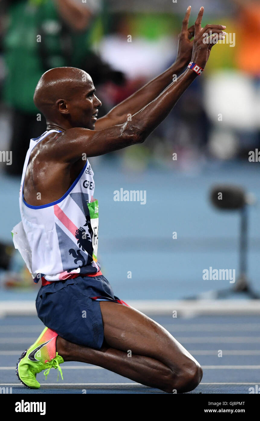 Rio De Janeiro, Brazil. 13th Aug, 2016. Mohamed Farah of Great Britain ...