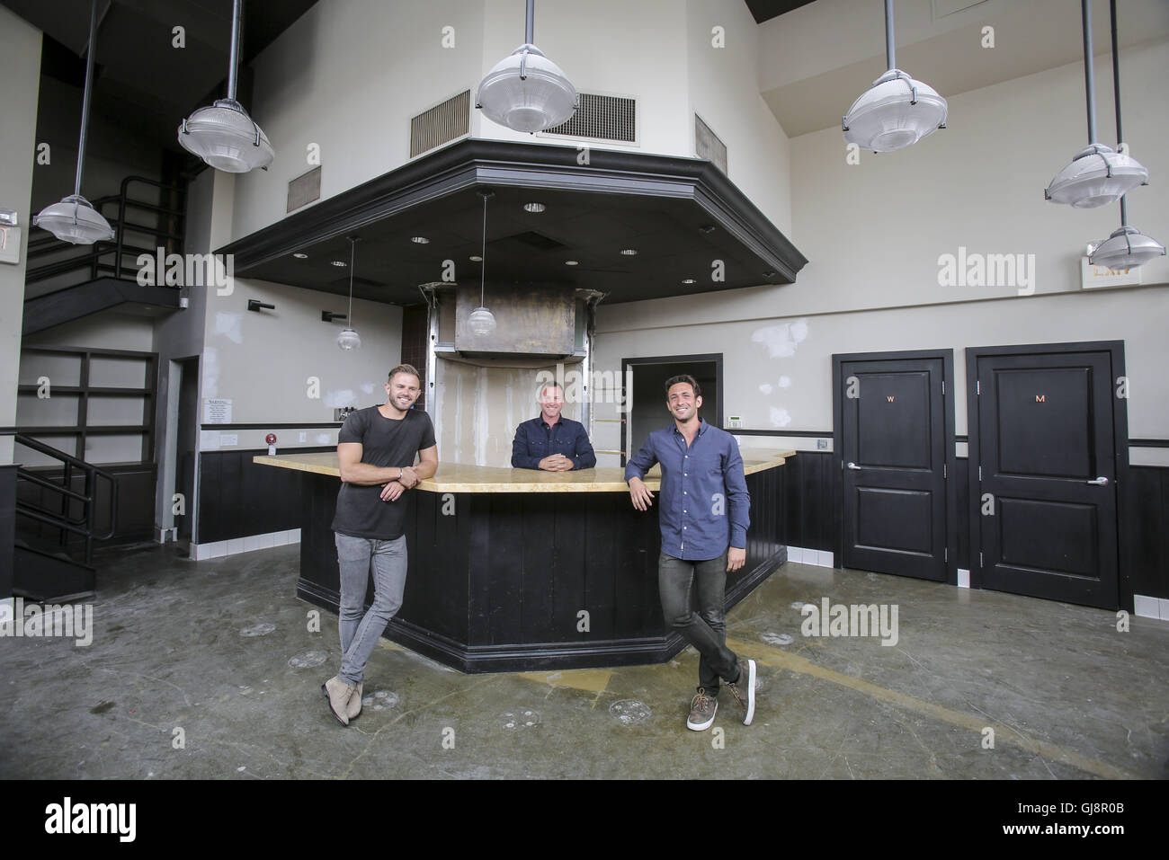 Los Angeles, California, USA. 5th July, 2016. From left to right, Brett ...