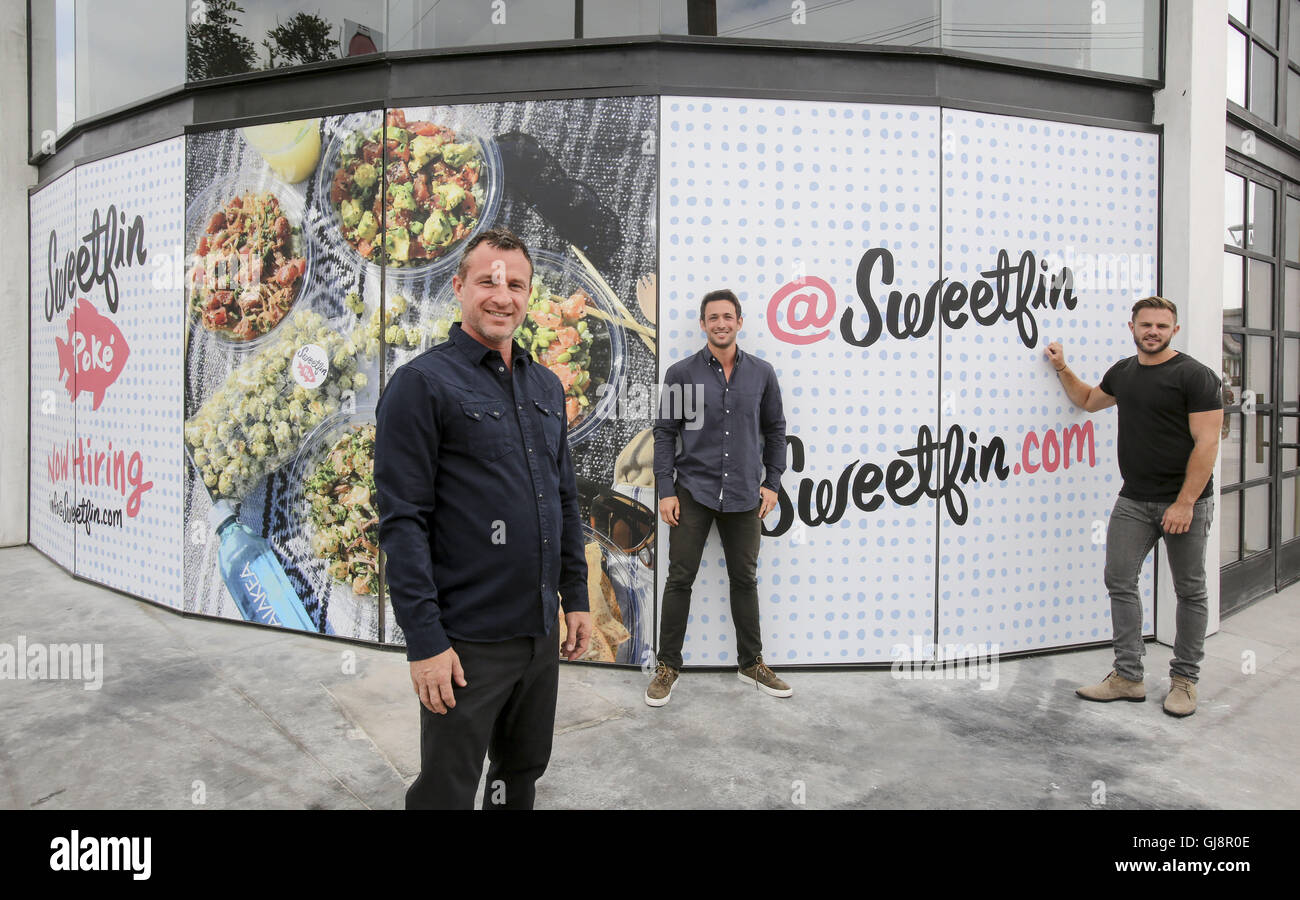 Los Angeles, California, USA. 5th July, 2016. From left to right, Alan ...