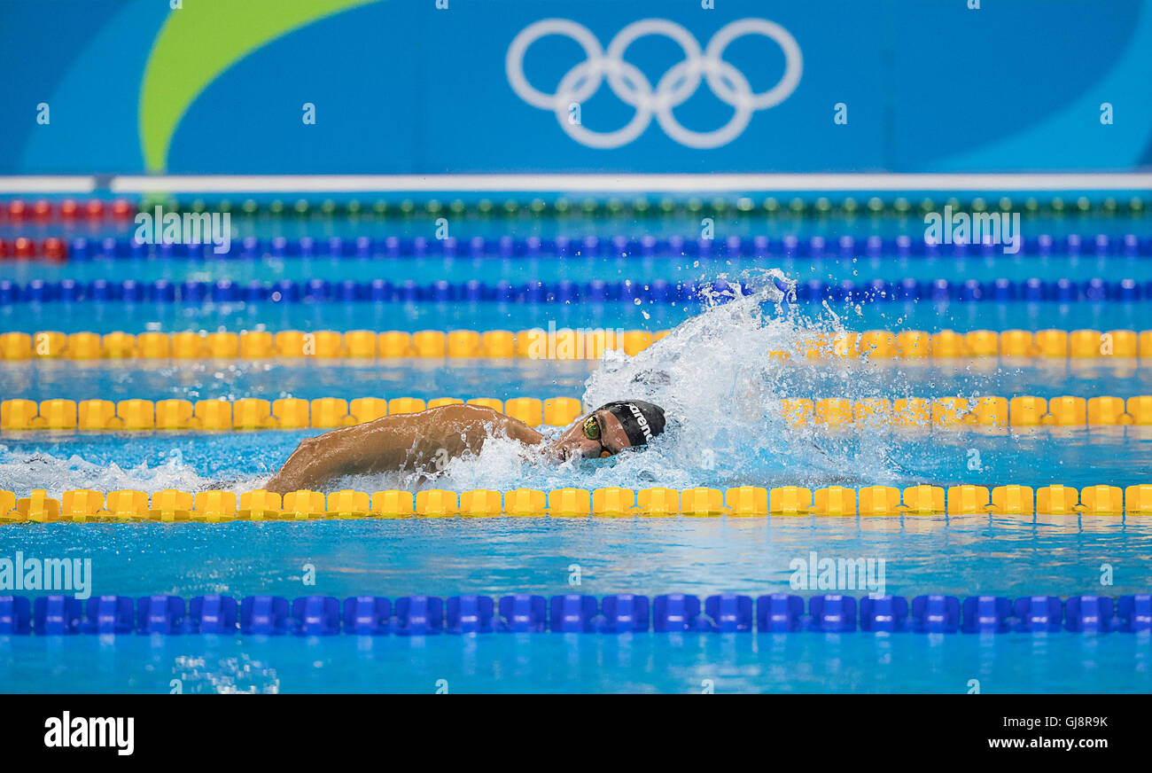 Rio de Janeiro, RJ, Brazil. 13th Aug, 2016. OLYMPICS SWIMMING: Gregorio ...