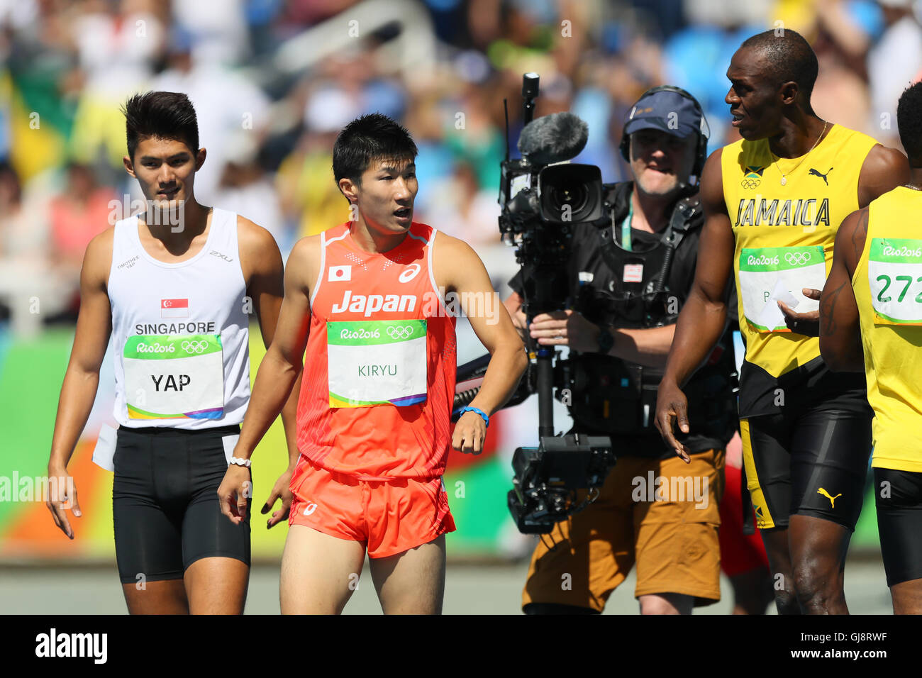 Rio de Janeiro, Brazil. 13th Aug, 2016. Yoshihide Kiryu (JPN) Athletics : Men's 100m Round 1 at ...