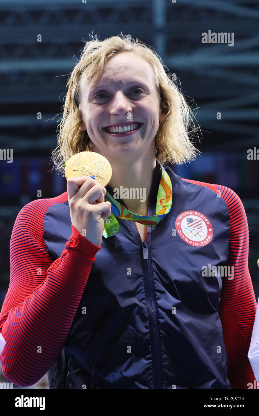 Rio de Janeiro, Brazil. 12th Aug, 2016. Katie Ledecky (USA) Swimming ...