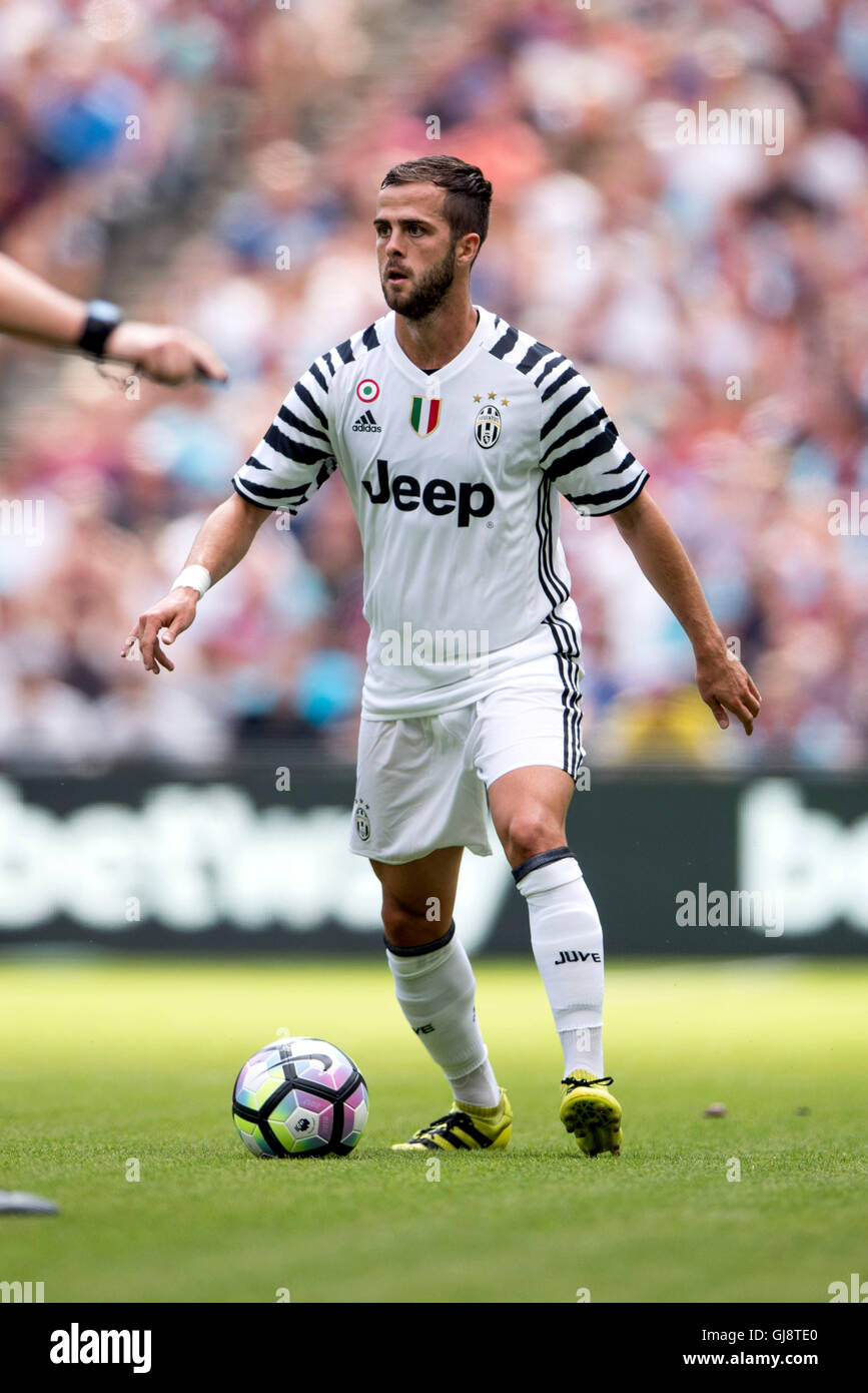 London, UK. 7th Aug, 2016. Miralem Pjanic (Juventus) Football/Soccer ...