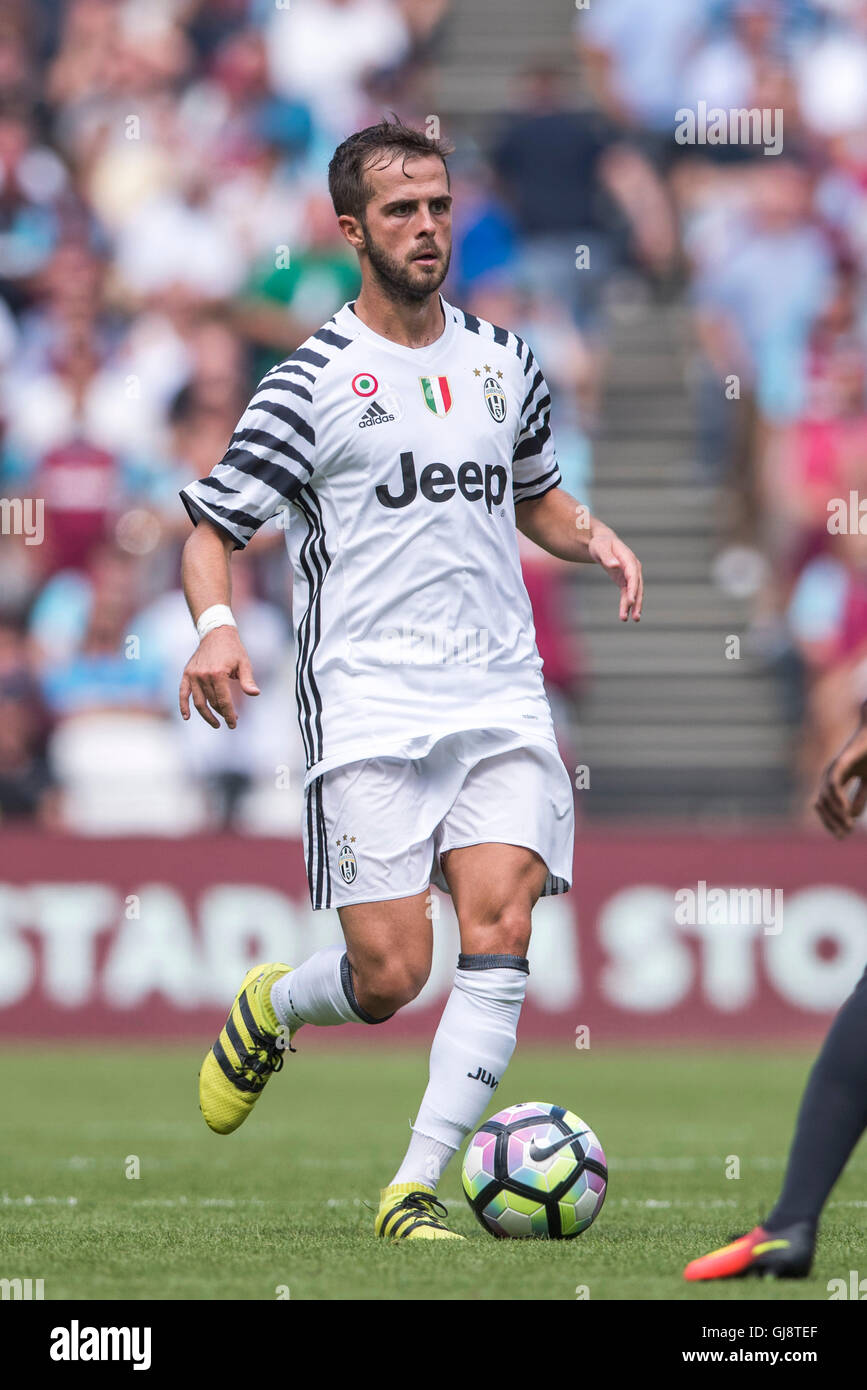 London, UK. 7th Aug, 2016. Miralem Pjanic (Juventus) Football/Soccer ...