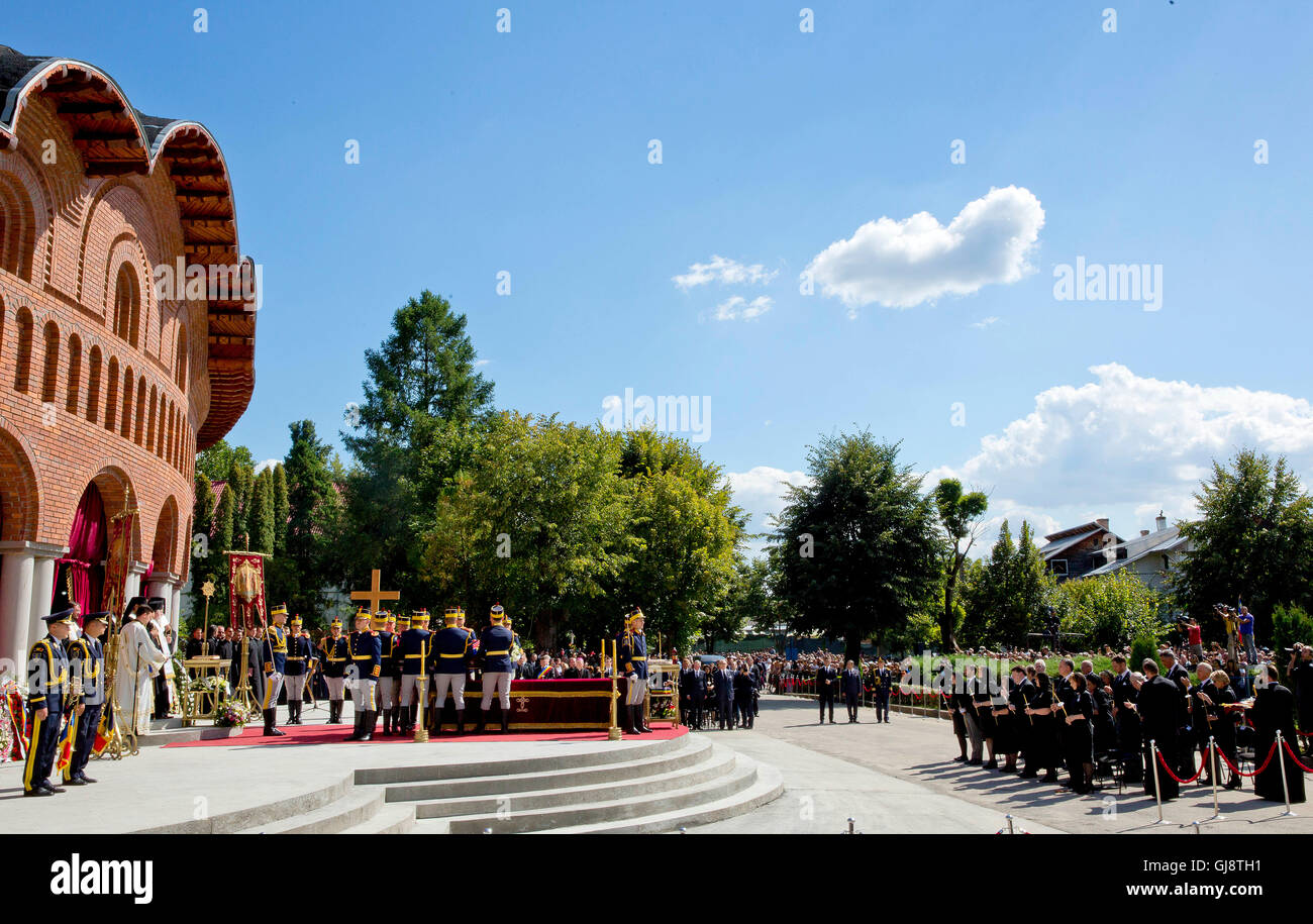 Bucharest, Romania. 13th Aug, 2016. Members of Royal Families take part ...