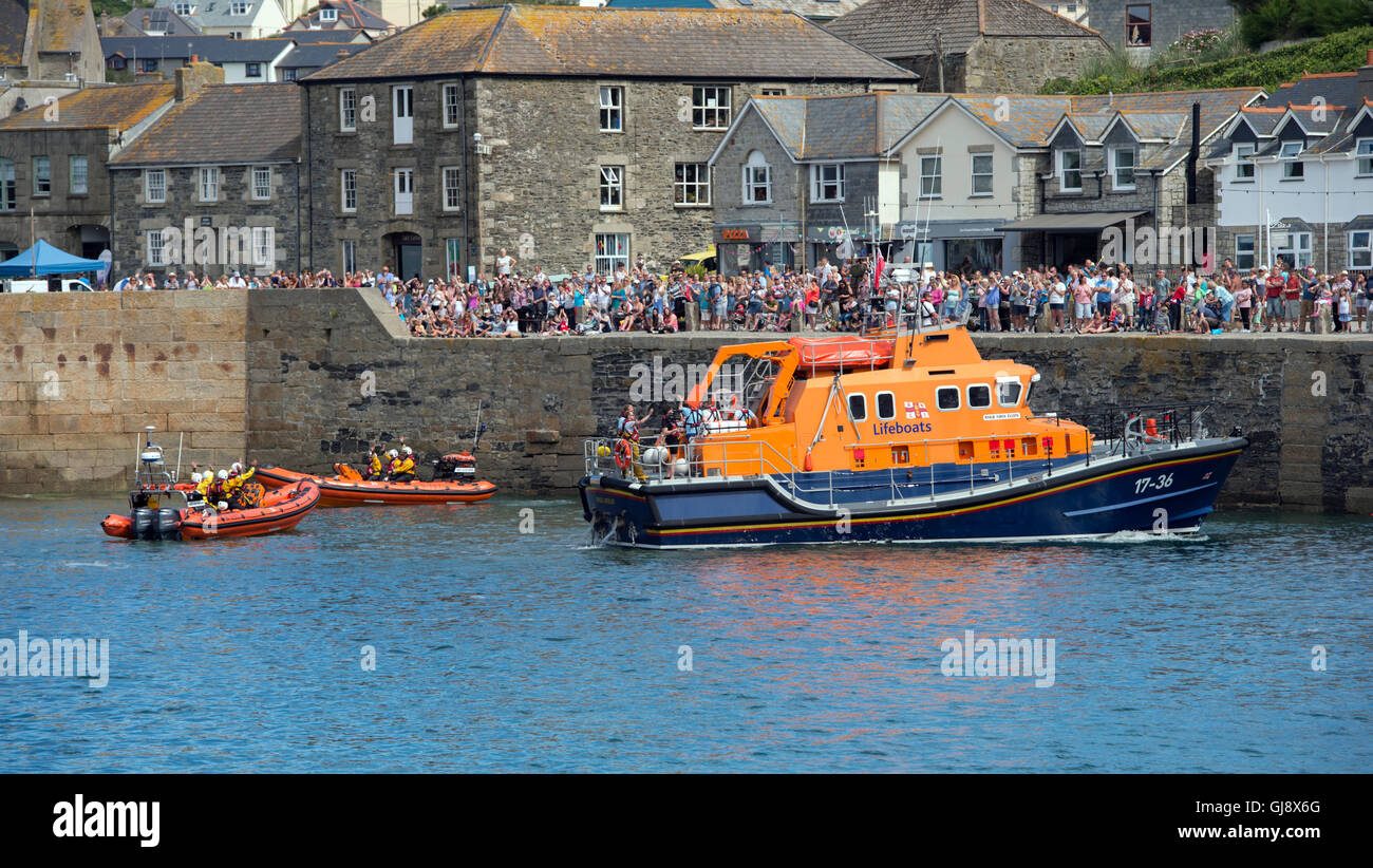 Porthleven Lifeboat Day 2016 Stock Photo - Alamy