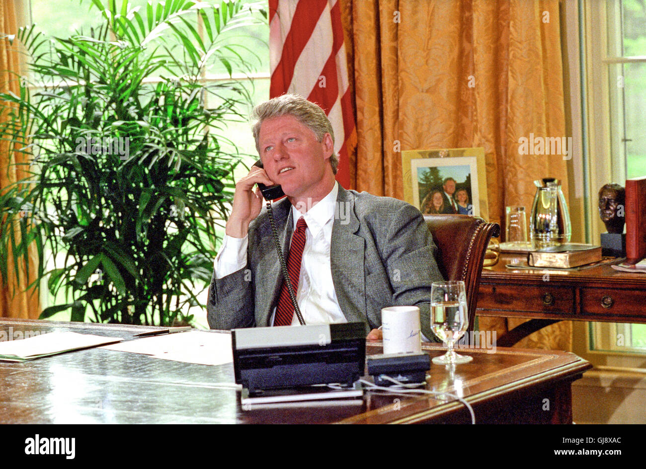 United States President Bill Clinton participates in an Enterprise ...