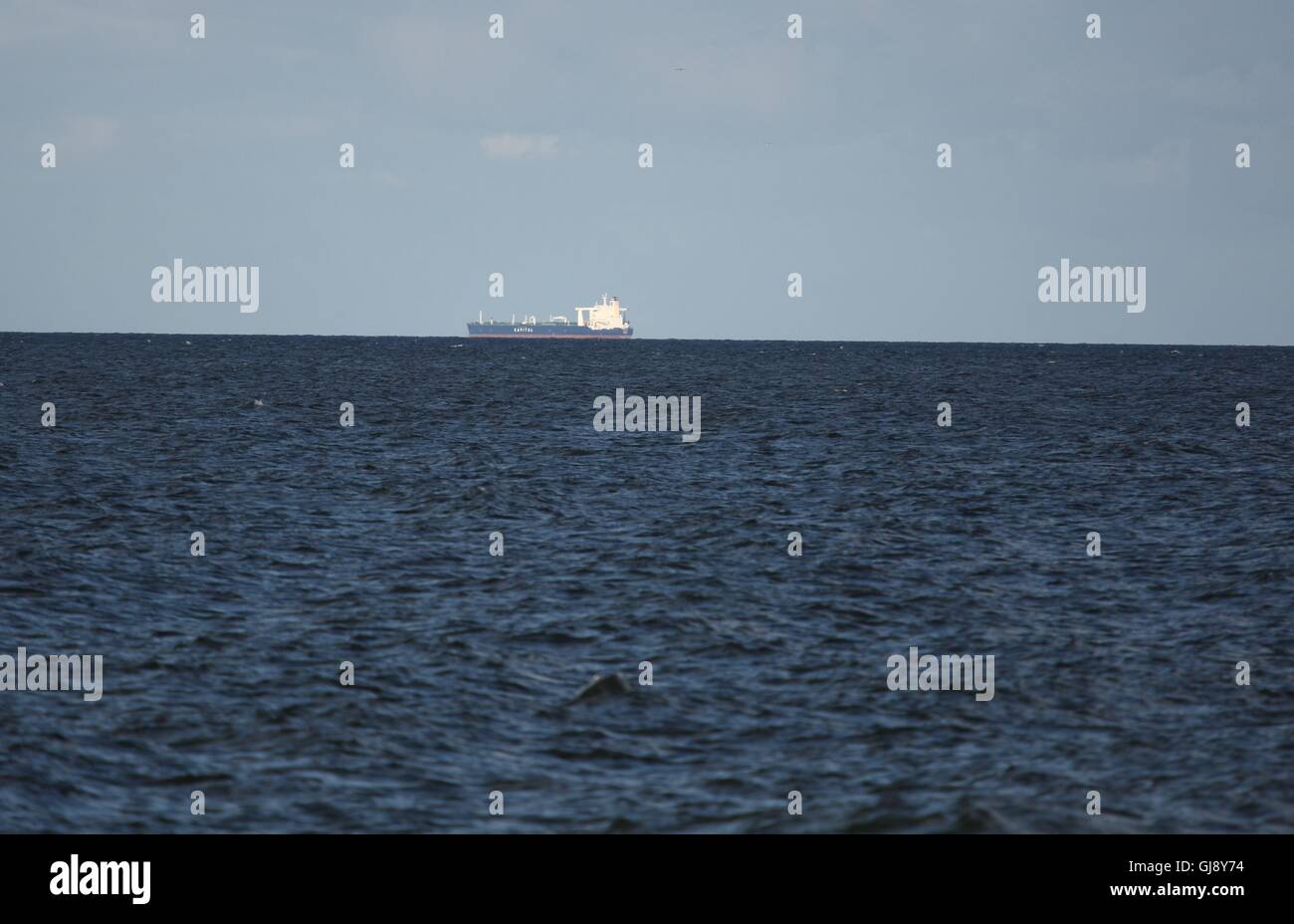 Gdansk, Poland 14th, August 2016 The Atlantas tanker, carrying 2 ...