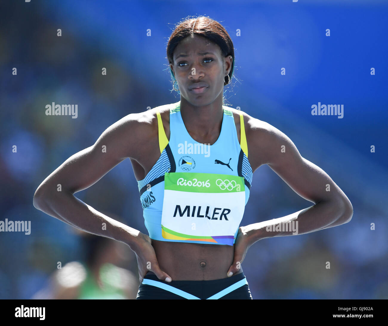 RIO DE JANEIRO, BRAZIL - AUGUST 13: Shaunae Miller of the Bahamas after ...