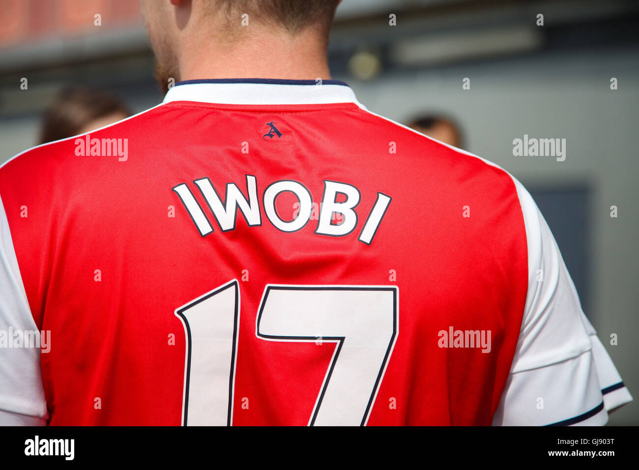Emirates Stadium, North London, UK - 14 Aug 2016 Football fans at the ...