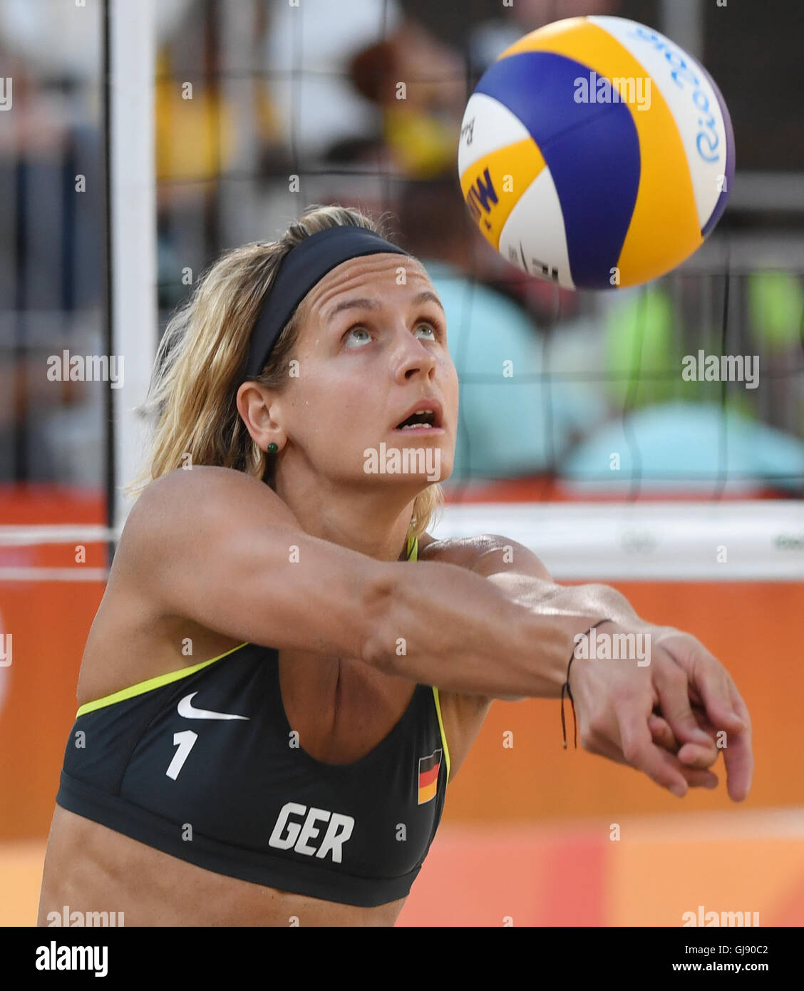 Rio de Janeiro, Brazil. 14th Aug, 2016. Laura Ludwig of Germany in ...