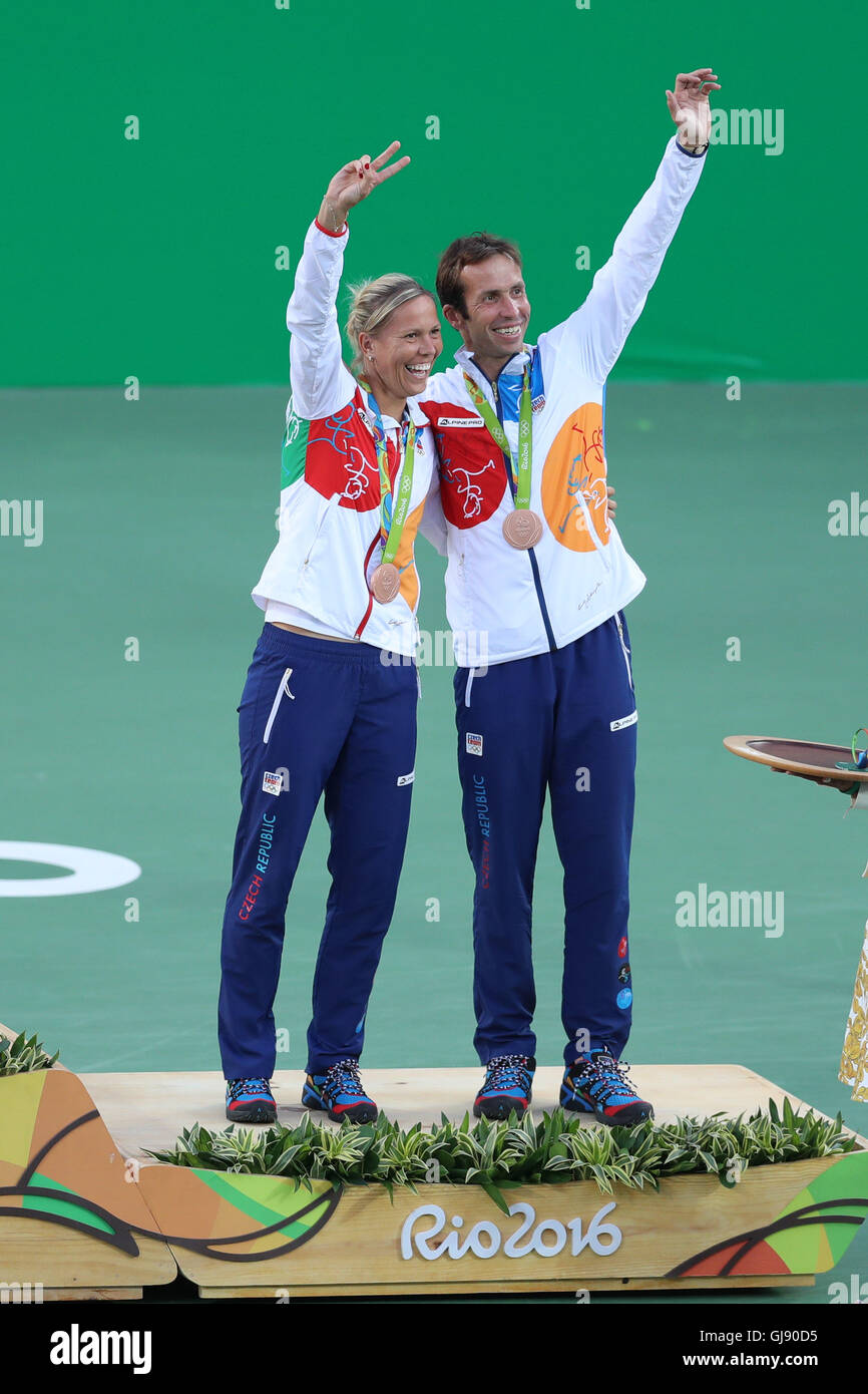 Rio de Janeiro, Brazil. 14th Aug, 2016. 2016 TENNIS OLYMPICS - Award ...