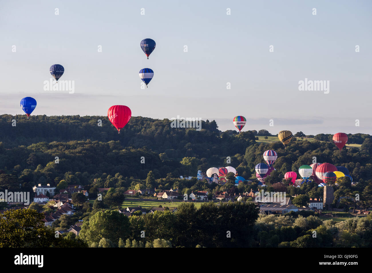 2016 bristol balloon fiesta ashton court estate hi-res stock ...
