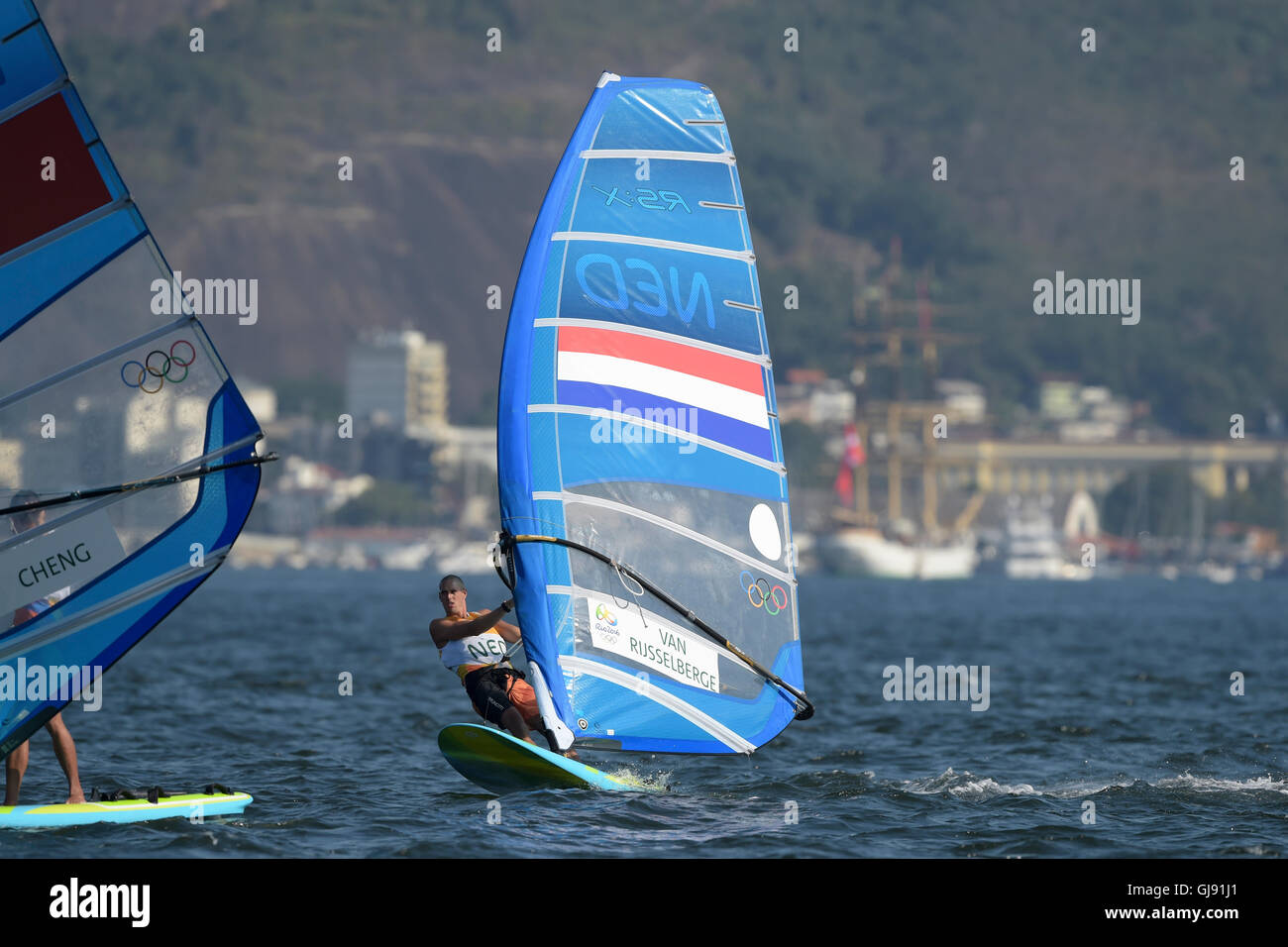Rio de Janeiro, Brazil 14th Aug, 2016 2016 SAILING OLYMPICS - Dorian van RIJSSELBERGHE (NED) in ...