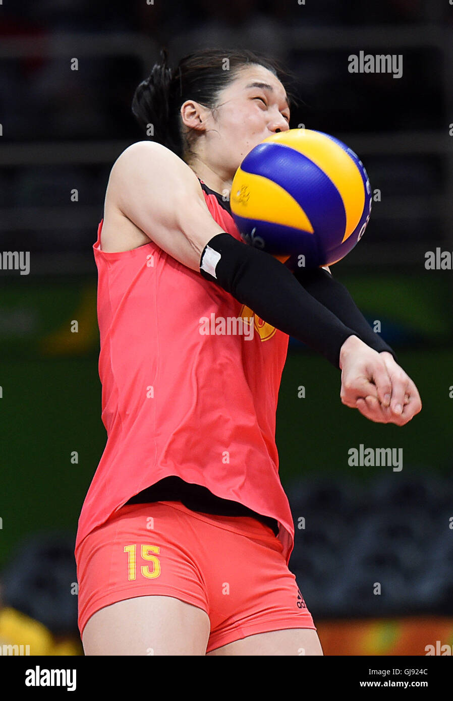 Rio De Janeiro, Brazil. 14th Aug, 2016. China's Lin Li competes during ...