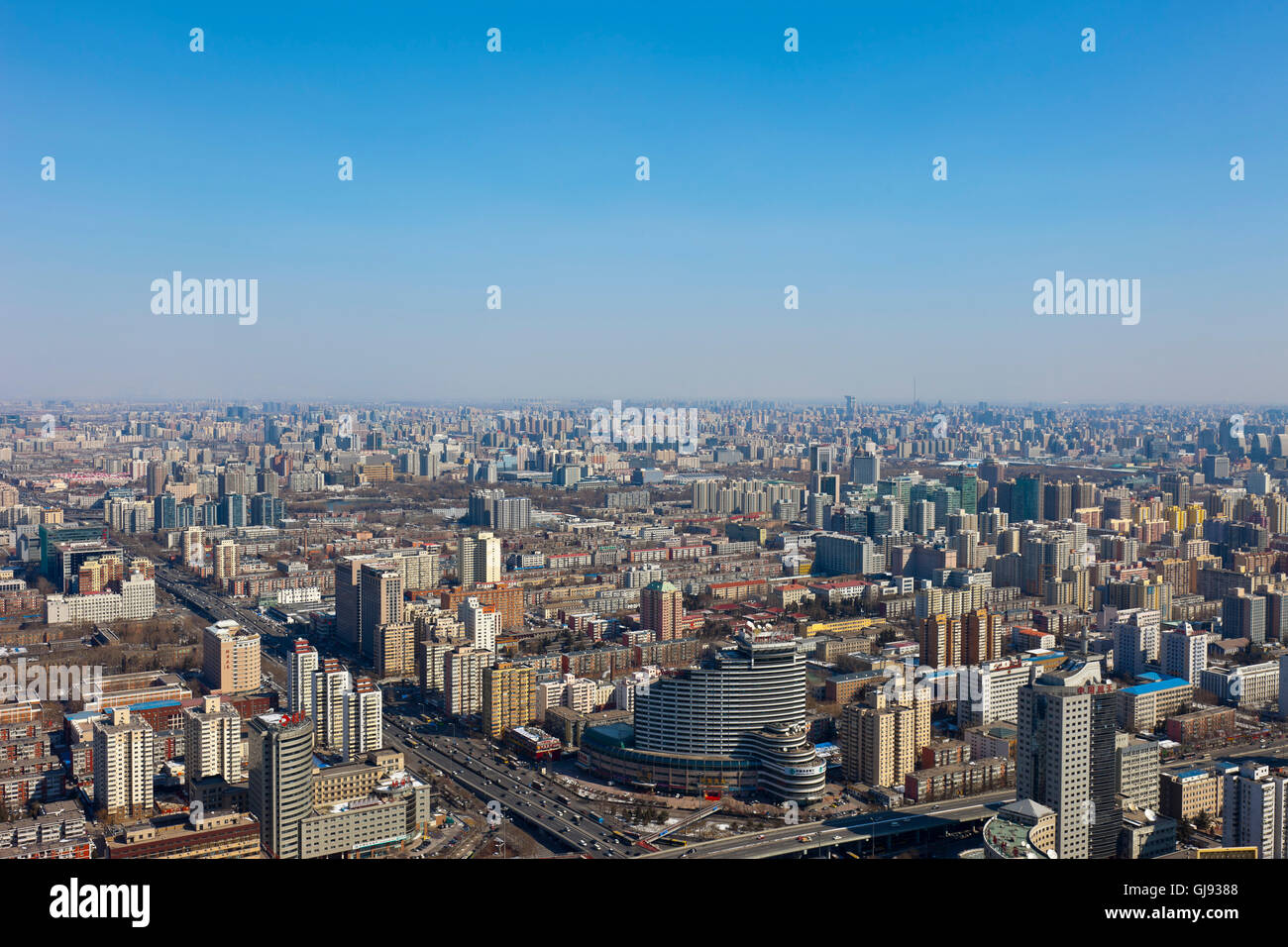Aerial view of Beijing Stock Photo - Alamy