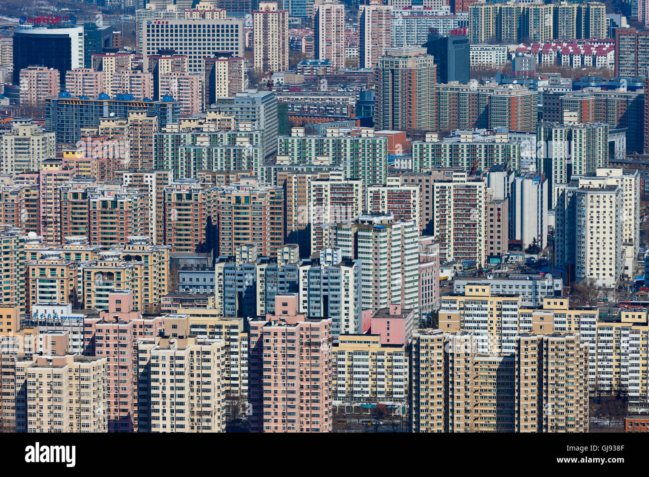 Aerial view of Beijing Stock Photo - Alamy