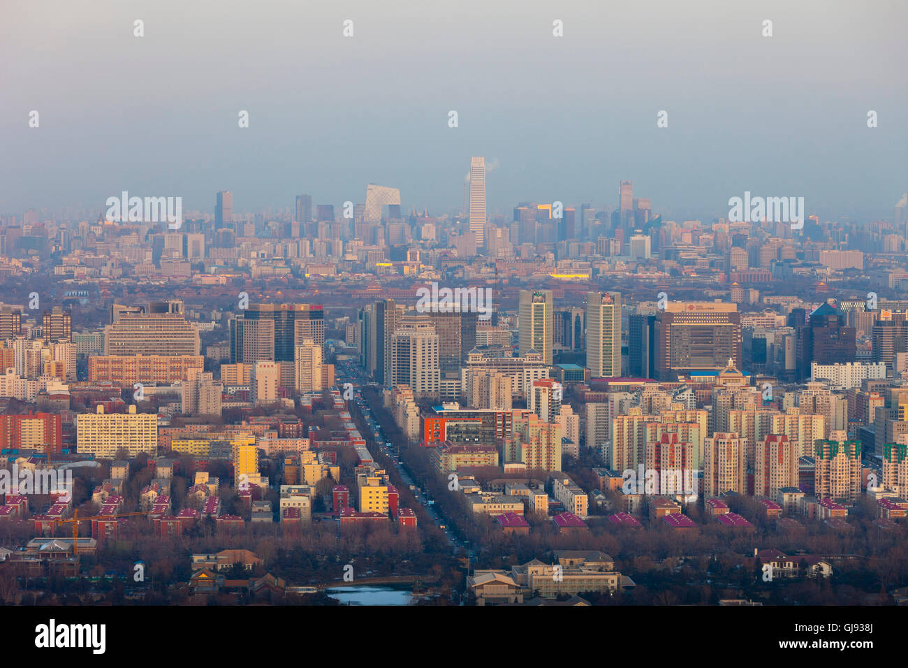 Aerial view of Beijing Stock Photo - Alamy