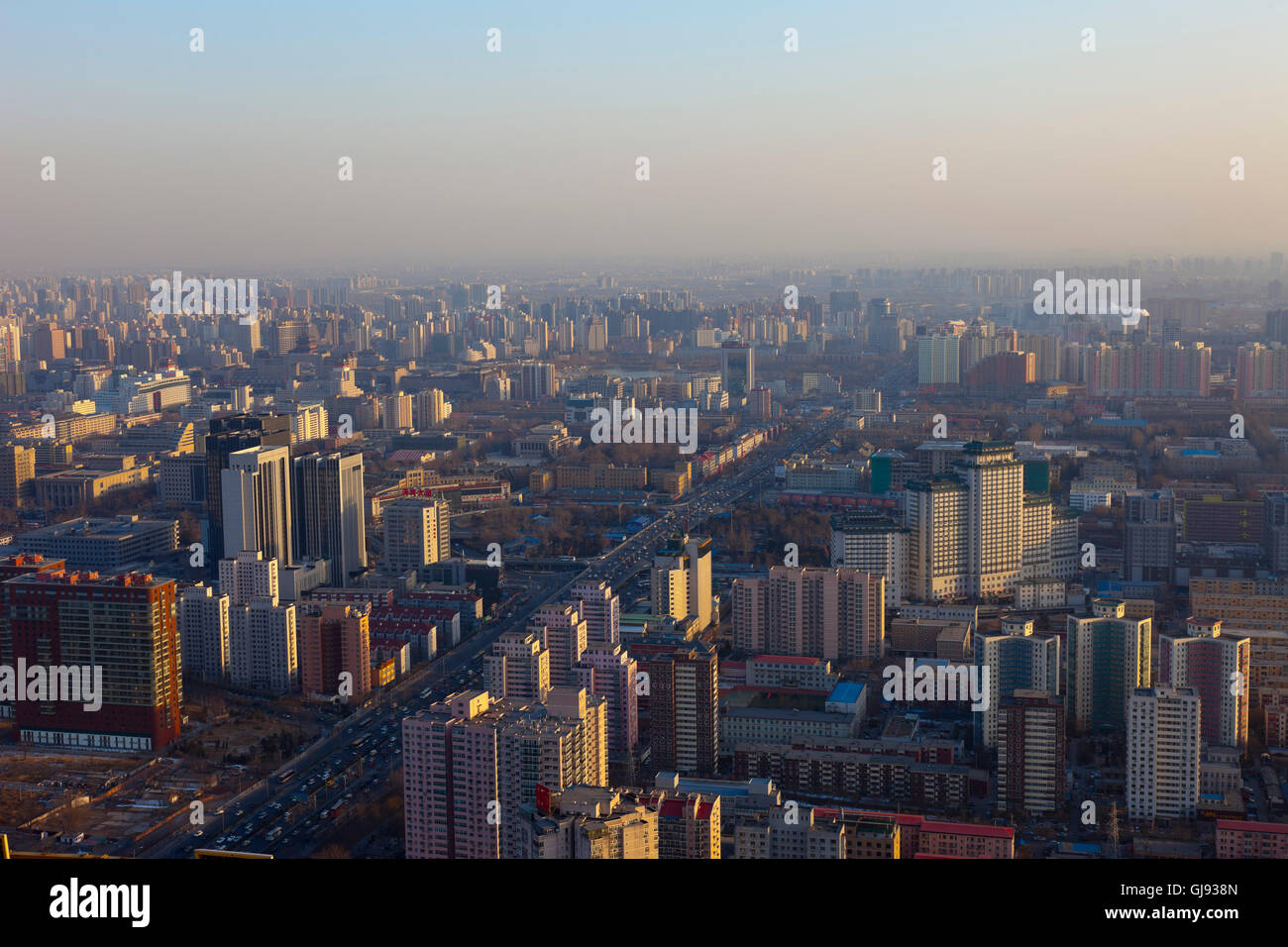 Aerial view of Beijing Stock Photo - Alamy