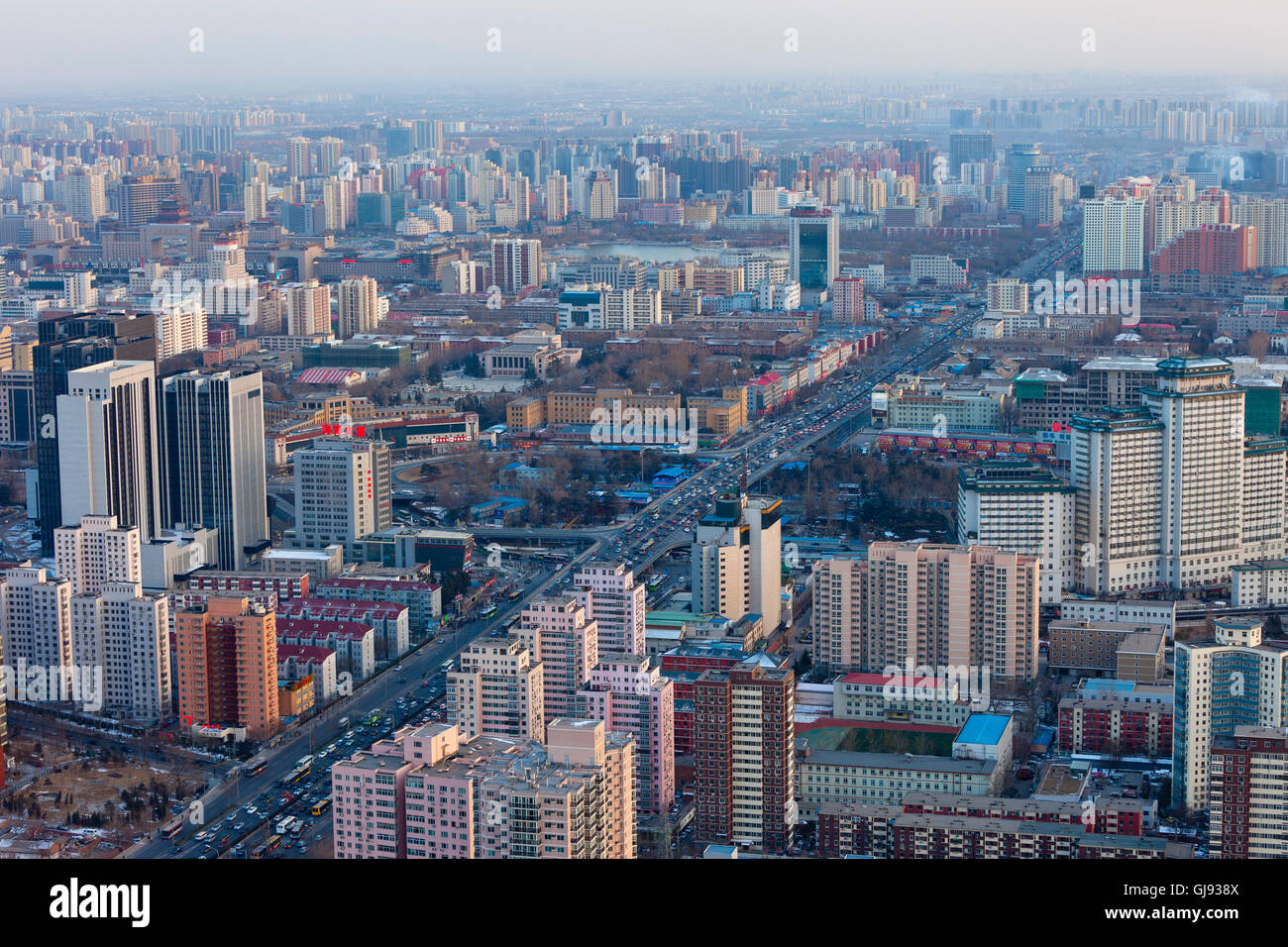 Aerial view of Beijing Stock Photo - Alamy