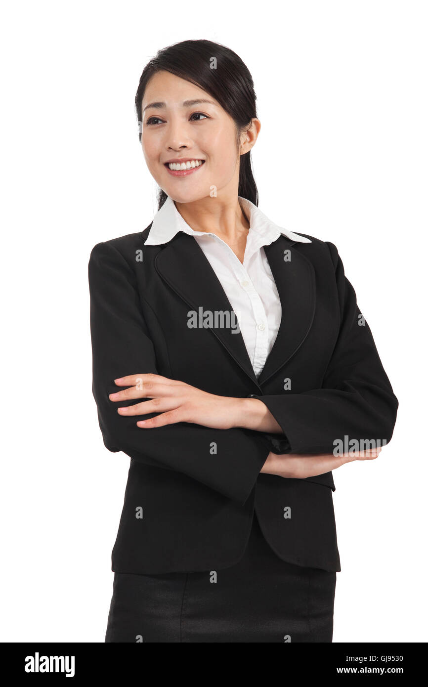 Studio shot Business Women hold the shoulder Stock Photo - Alamy