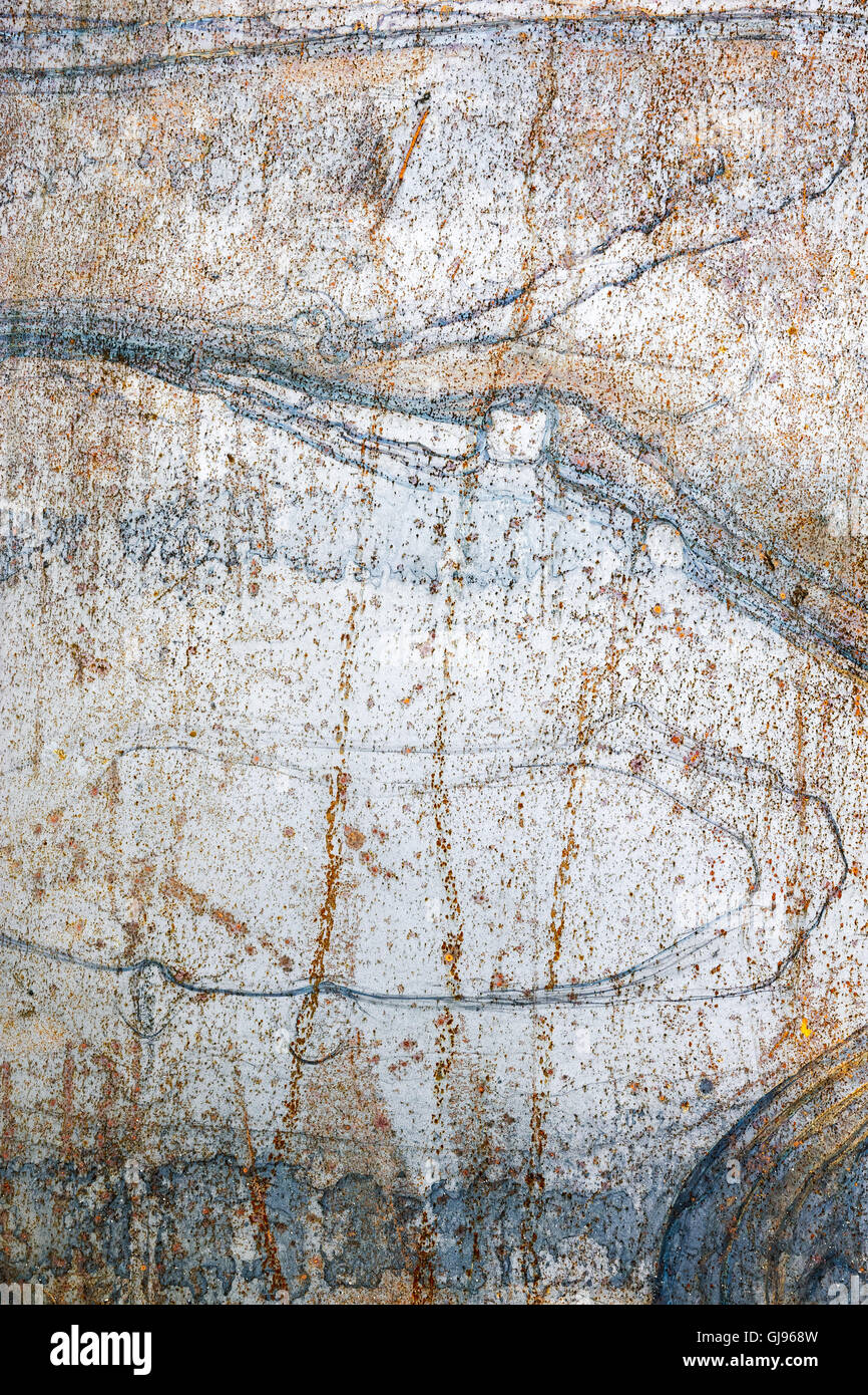 metallic plate background with rough rusty messy stains on it Stock ...