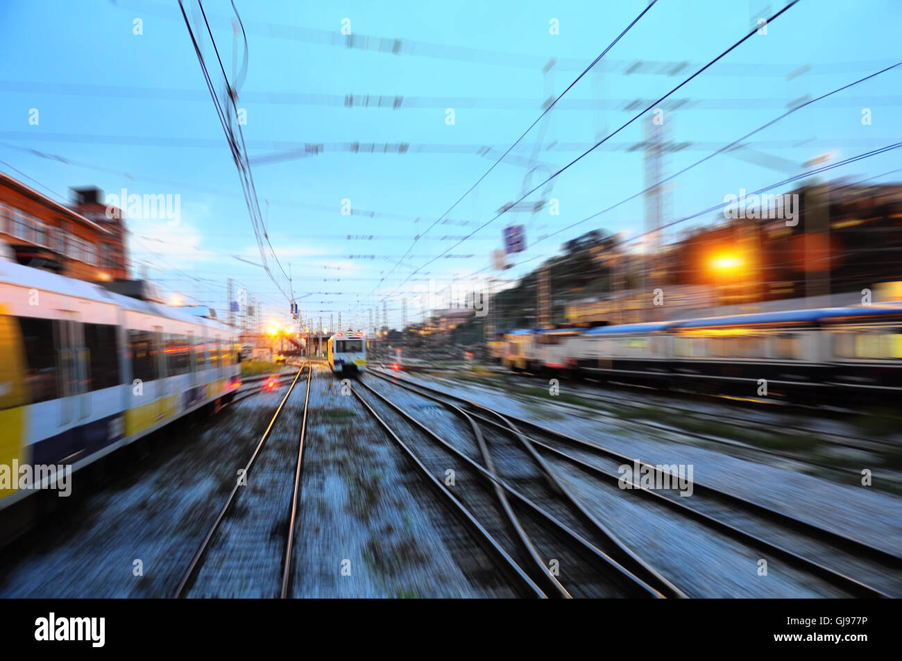 Blurred highspeed train hi-res stock photography and images - Alamy