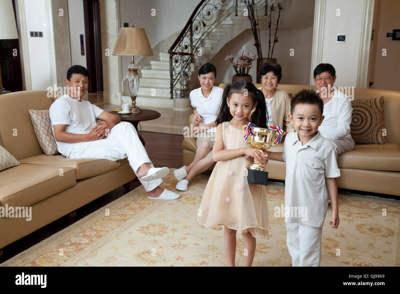 Family holidays at the seaside hotel Stock Photo - Alamy